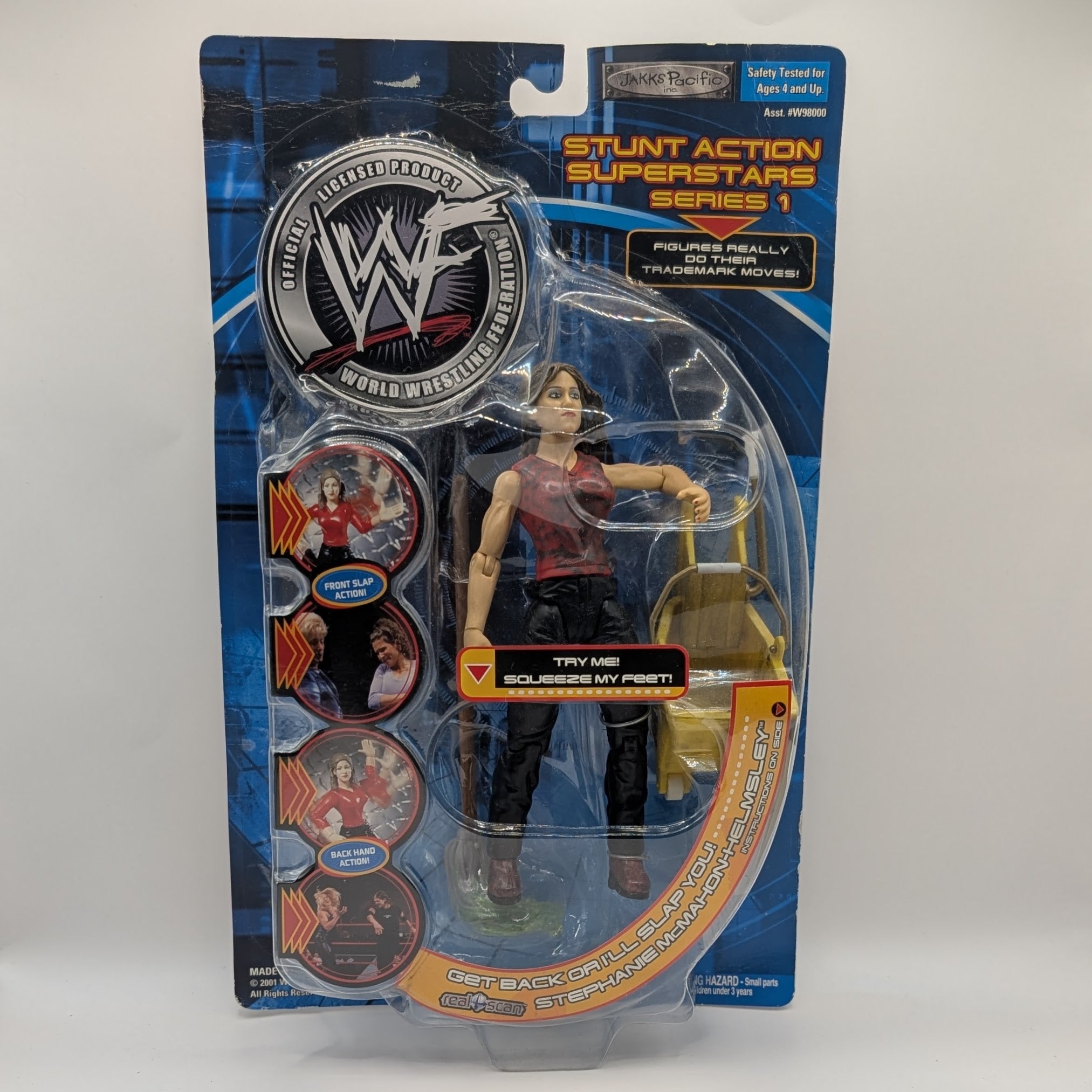 Jakks Stunt Action Superstars 1 Stephanie McMahon – J+J Figures