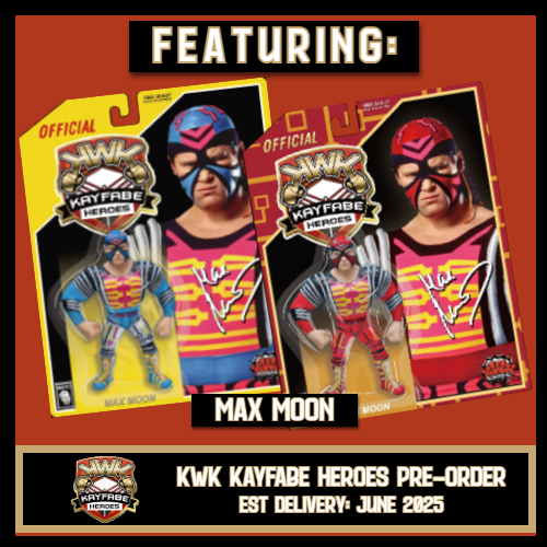 ***PRE-ORDER*** KWK 2025 Kayfabe Heroes Max Moon – J+J Figures